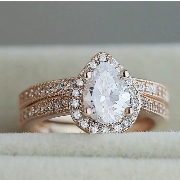 Jewelry | Teardrop Ring Set | Poshmark